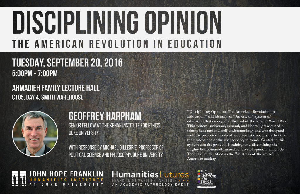 Geoffrey Harpham | Disciplining Opinion: The American Revolution in ...